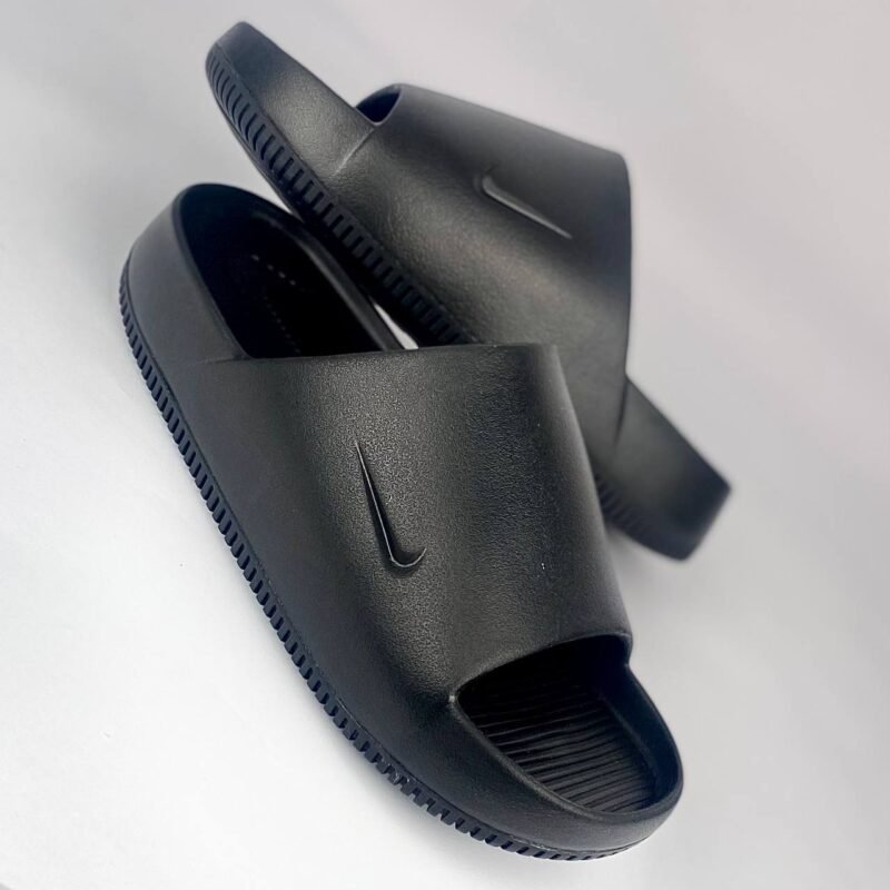 NIKE CALM SLIDE POUR HOMMES – BLACK – BrosWear